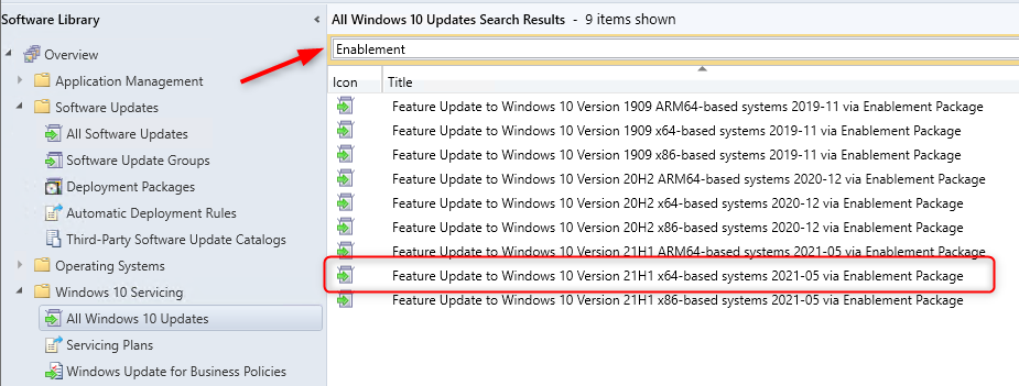 Deploy Windows 10 21H1 Upgrade Using SCCM MEMCM