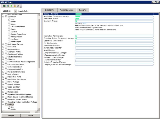 SCCM 2012 Role-Based Administration Viewer