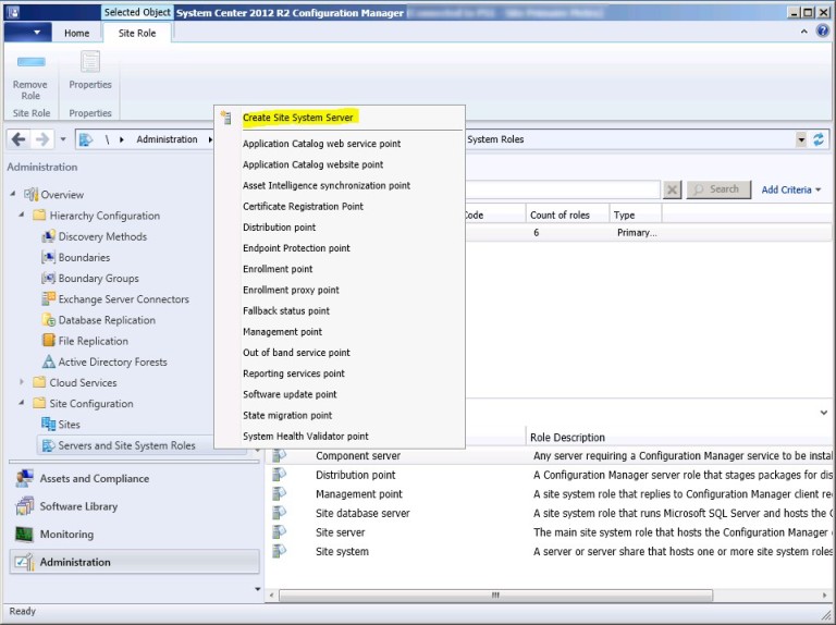 SCCM Distribution Point Installation