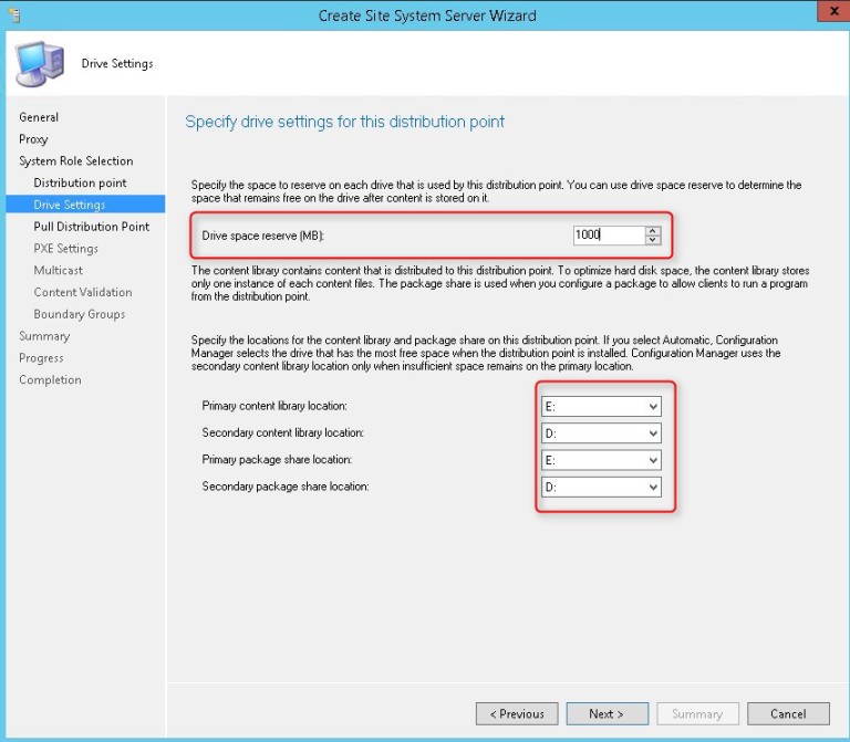 SCCM Distribution Point Installation