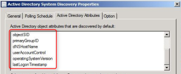Extend your inventory with SCCM Active Directory Attributes