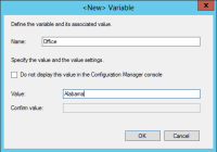 SCCM Collection variables in Task Sequences