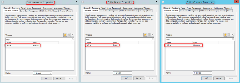 SCCM Collection variables in Task Sequences