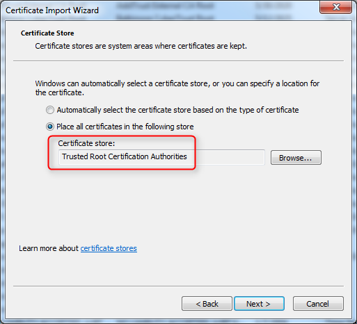 SCCM Report Builder Error - The Certificate Chain Error