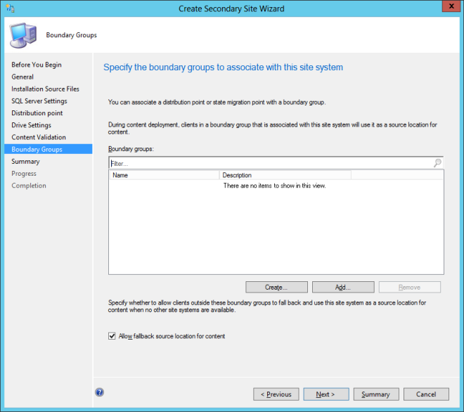 How to install a Secondary Site in SCCM 2012