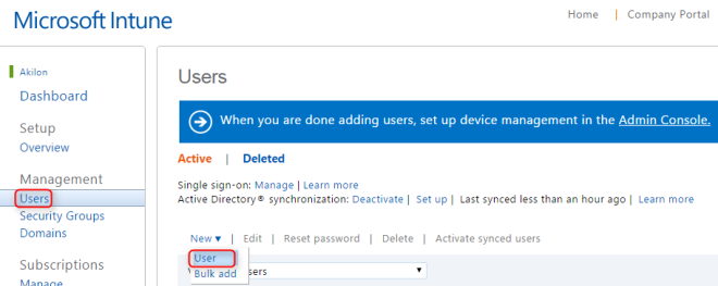 Configuring Active Directory and Create Users for Intune - System ...