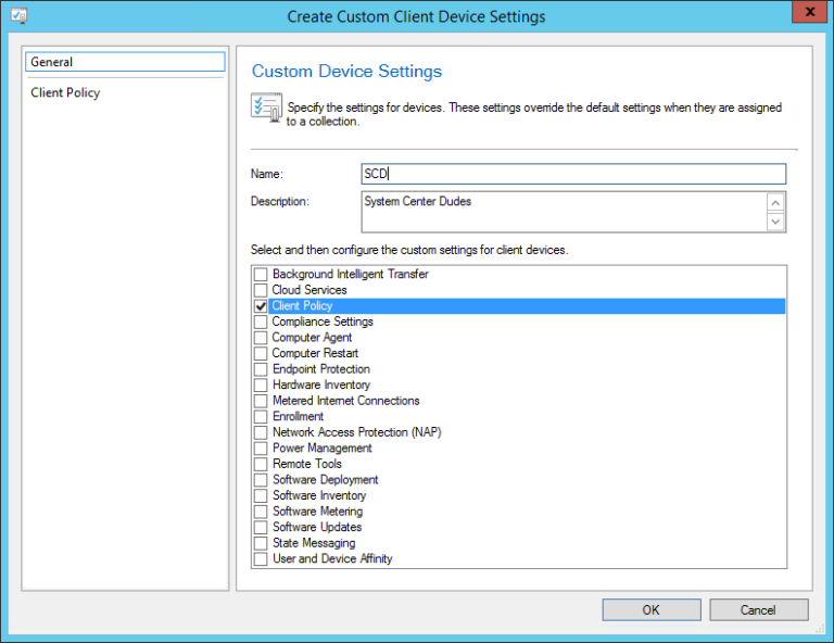 Configure SCCM 2012 Client Settings - System Center Dudes