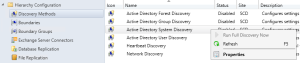 How to configure and enable SCCM Discovery Methods