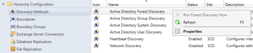 How to configure and enable SCCM Discovery Methods
