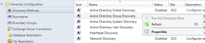 How to configure and enable SCCM Discovery Methods