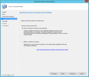 SCCM Service Connection Point Installation - System Center Dudes