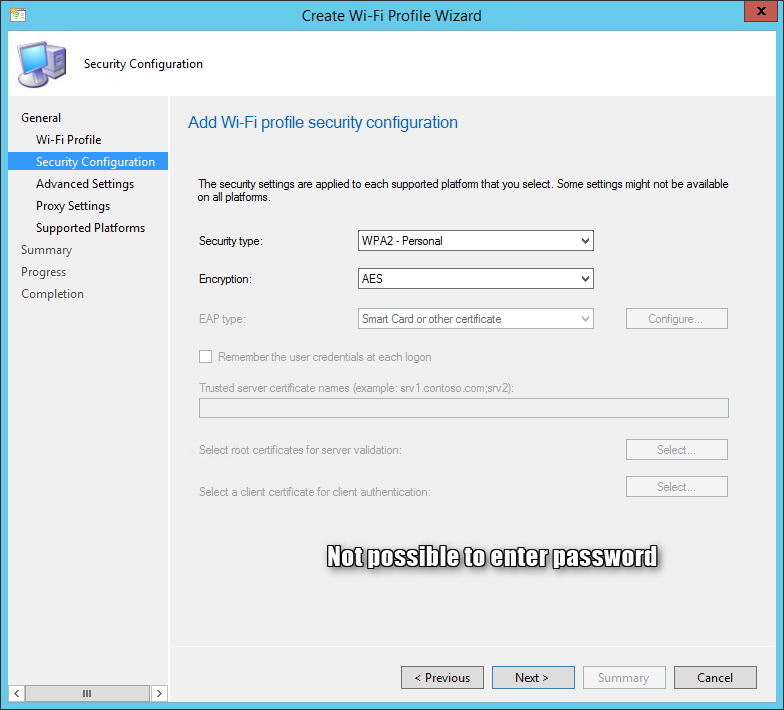 Deploy Sccm Wifi Profiles With Password To Windows 10 Devices System