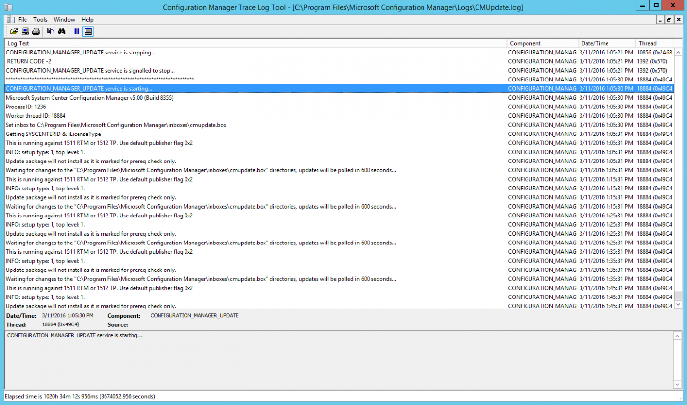 SCCM 1511 to SCCM 1602 Upgrade guide