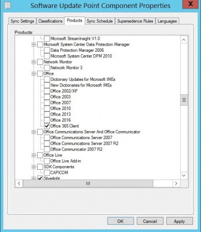 Managing Office 365 Updates with SCCM