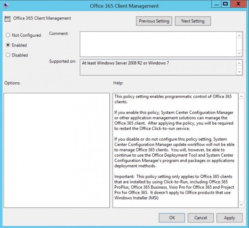 Managing Office 365 Updates with SCCM