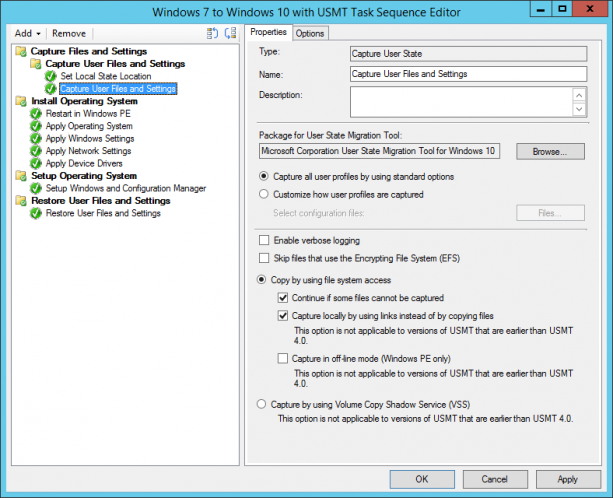 Refreshing a Windows 7 Computer to Windows 10 using USMT and SCCM ...