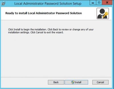 How to install Local Administrator Password Solution (LAPS)
