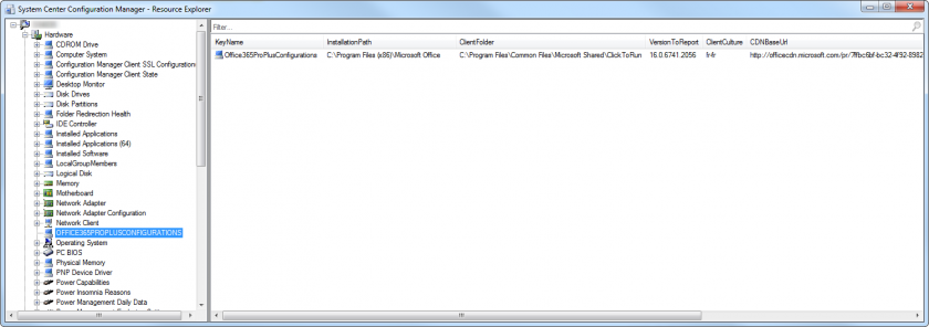 SCCM Office 365 Inventory Report - System Center Dudes