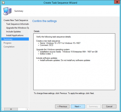 Upgrade Windows 10 using SCCM Task Sequence - System Center Dudes