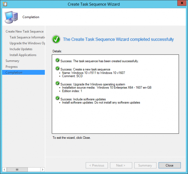 Upgrade Windows 10 using SCCM Task Sequence - System Center Dudes