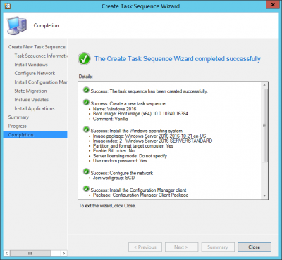 Deploy Windows 2016 using SCCM Task Sequence - System Center Dudes