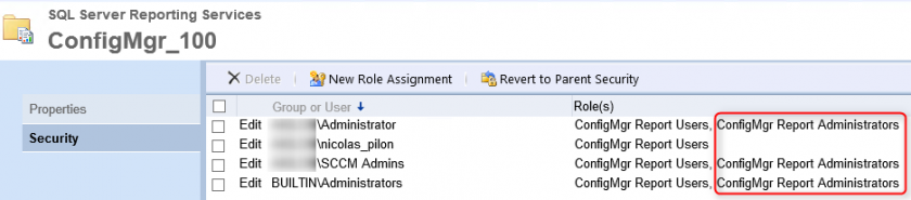Create SCCM Report Administrator Role