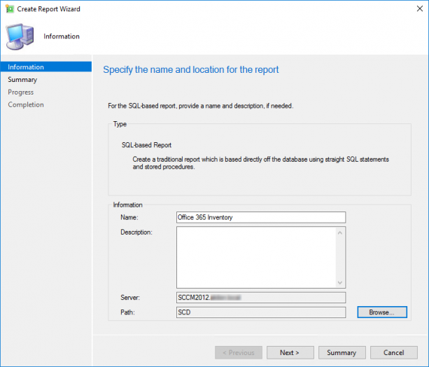 Step-by-Step SCCM Report Creation using Report Builder