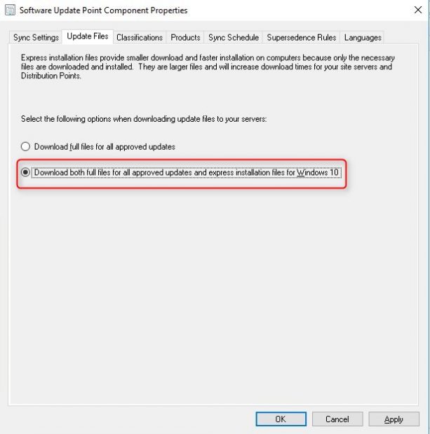 SCCM Express Installation Files for Windows 10 Updates - System Center ...