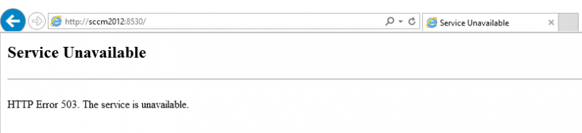 How to fix SCCM HTTP Error 503 - The service is unavailable - System Center Dudes