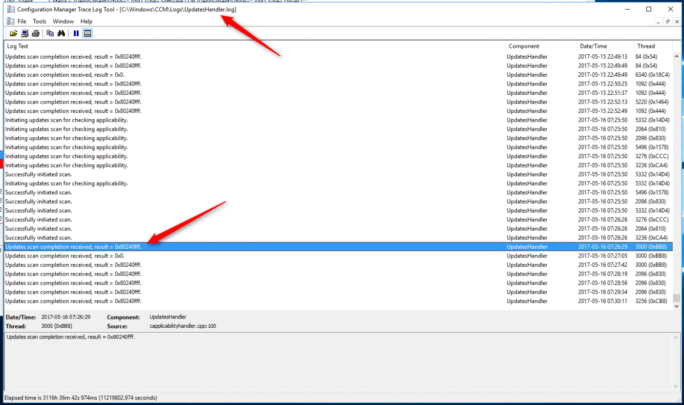 Sccm Software Update Scan Error 0x80240fff On Windows 10 Clients