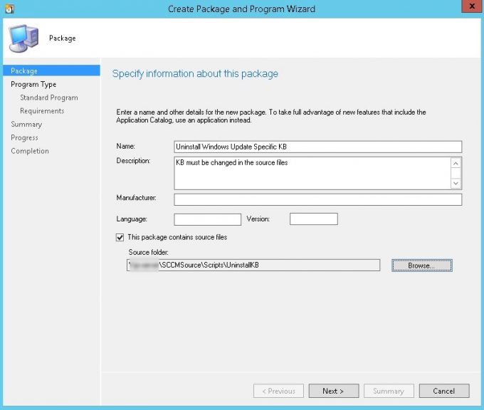 Uninstall Windows Update using SCCM - System Center Dudes
