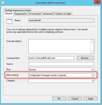 Uninstall Windows Update using SCCM - System Center Dudes