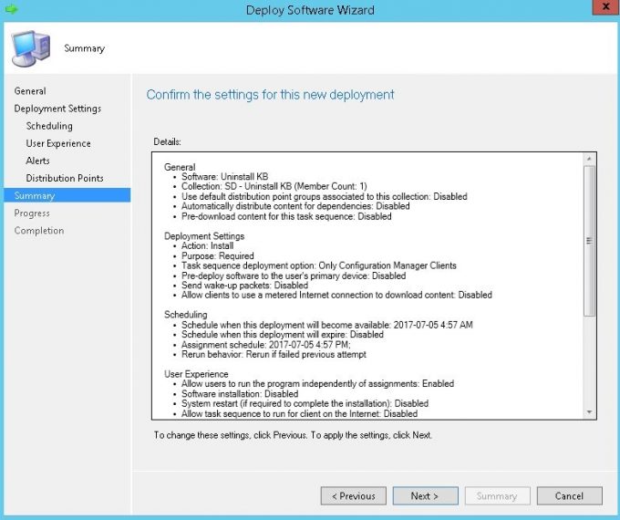 Uninstall Windows Update using SCCM - System Center Dudes