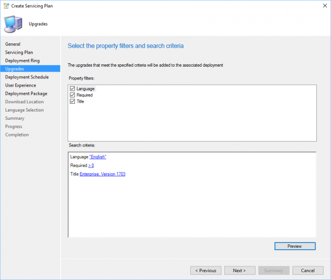 Upgrade Windows 1607 to Windows 1703 using SCCM Servicing Plans Upgrade Windows 1607 to Windows 1703 using SCCM Servicing Plans