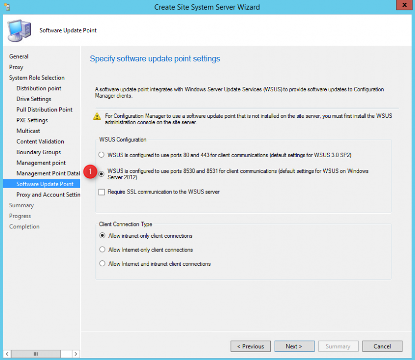 Installing an SCCM DP/MP/SUP in an untrusted domain