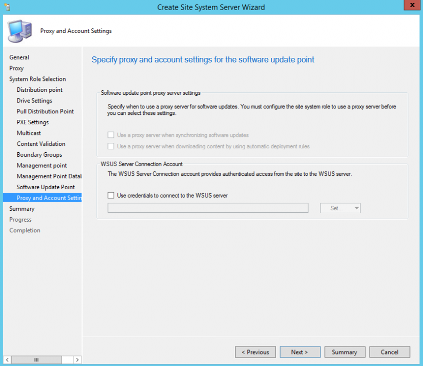 Installing an SCCM DP/MP/SUP in an untrusted domain