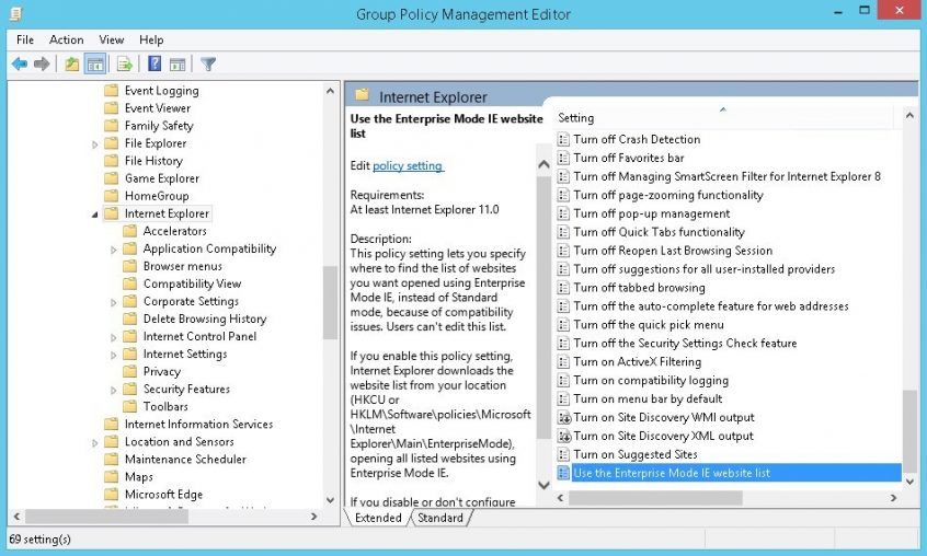 How to use Enterprise Mode Internet Explorer 11 - System Center Dudes