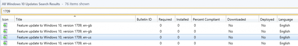 Windows 10 1709 Complete Upgrade Guide using SCCM