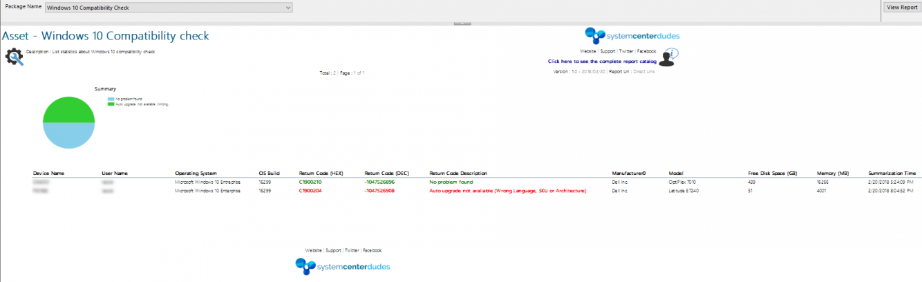 Windows 10 Compatibility Check Using Sccm And Report