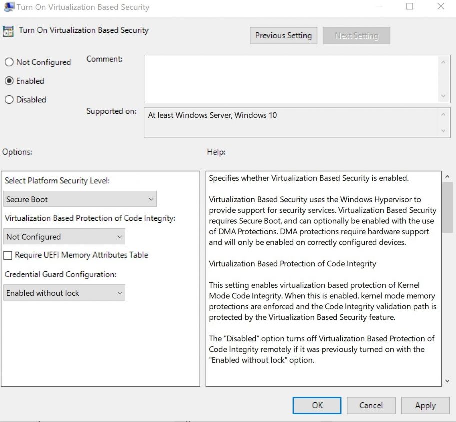 How to use the Windows 10 Security baseline | System Center Dudes