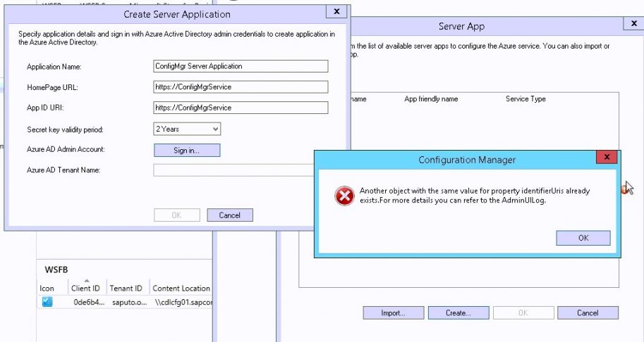 Failed To Sign In To Azure Error When Configuring Sccm Cloud Management Gateway