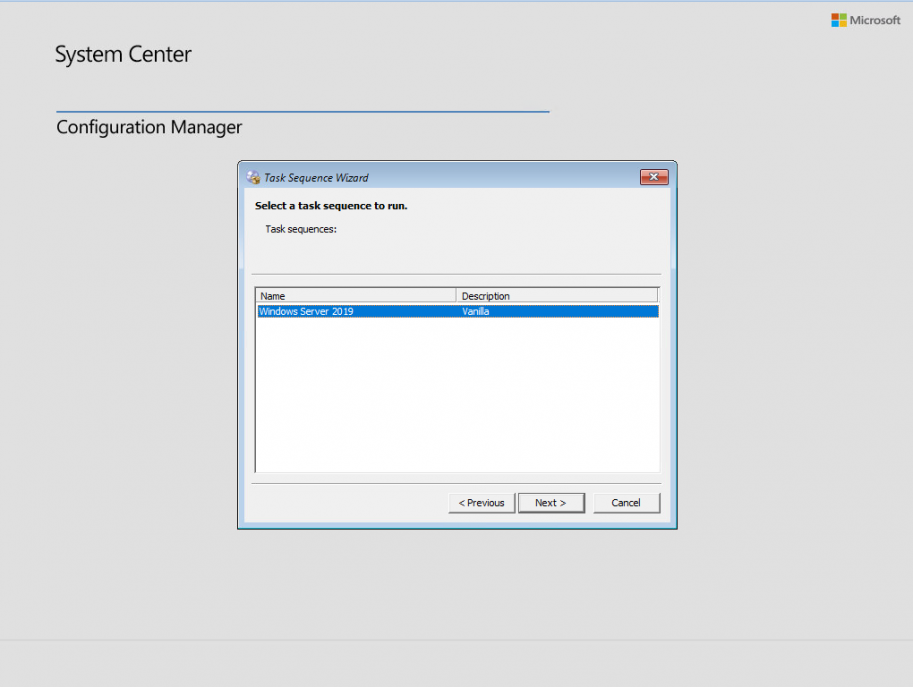 Deploy Windows Server 2019 Using Sccm Task Sequence