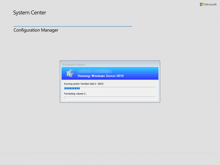 Deploy Windows Server 2019 using SCCM Task Sequence