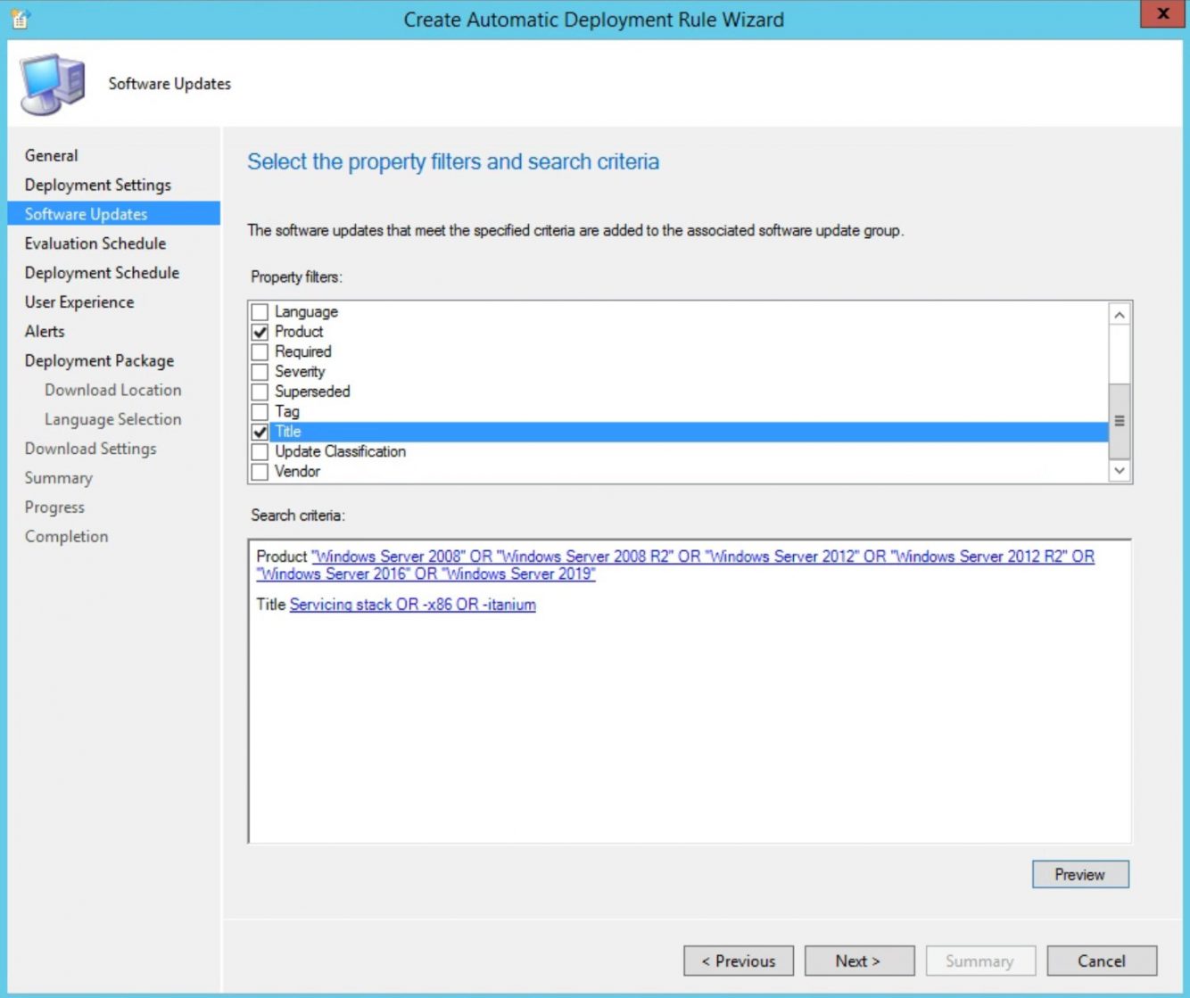 How to manage Servicing Stack updates with SCCM