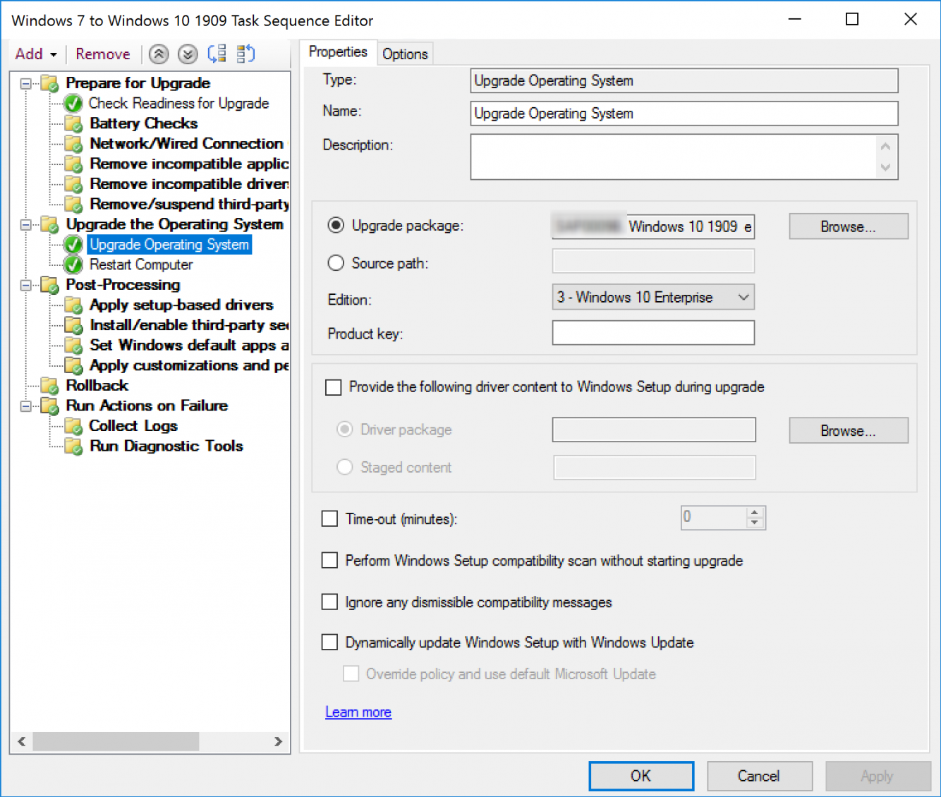 SCCM Windows 7 to Windows 10 1909 Upgrade Guide