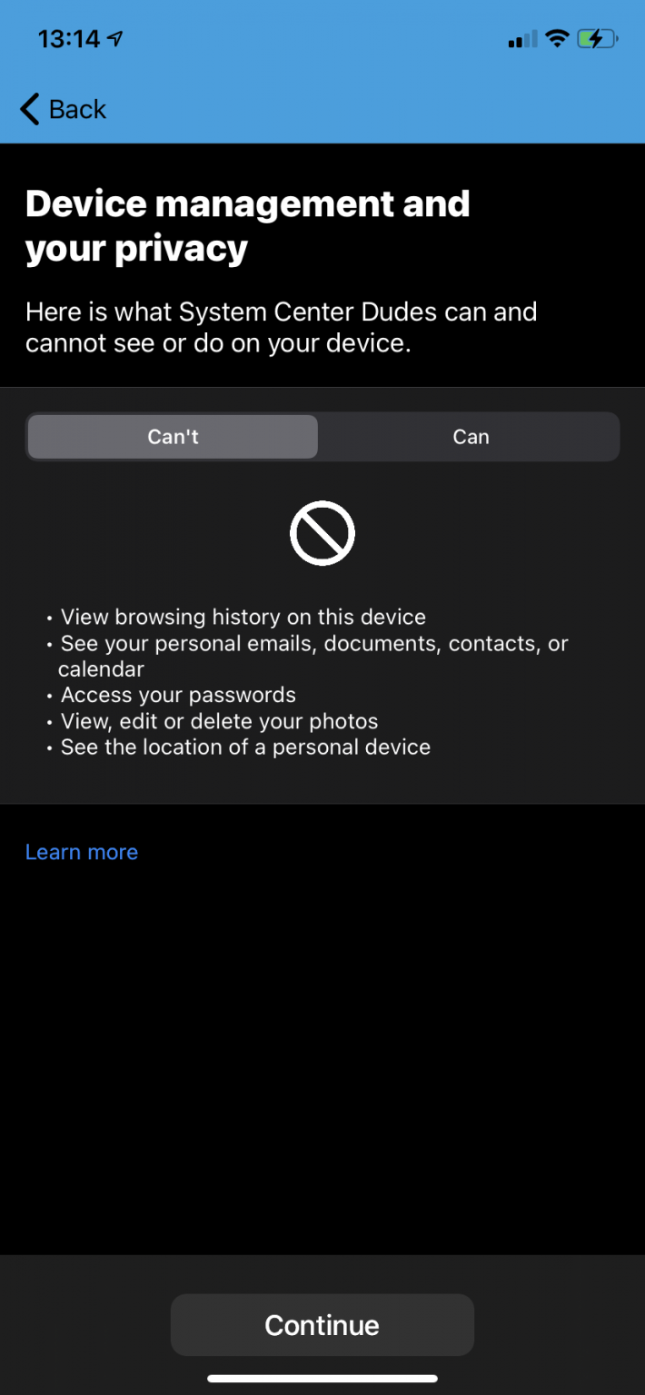 Use Microsoft Intune to enroll iOS devices - System Center Dudes