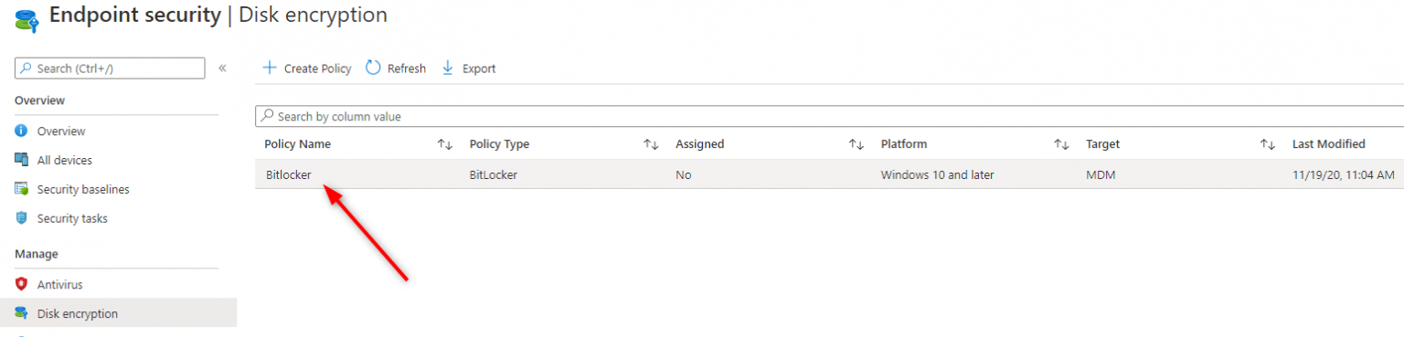 Create an Intune BitLocker policy for Windows 10 devices - System ...