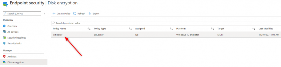 Create an Intune BitLocker policy for Windows 10 devices - System ...