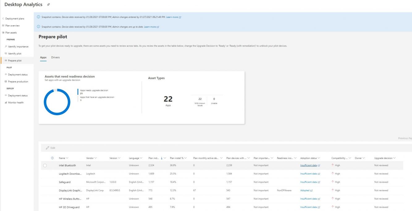 How to use Desktop Analytics for Windows 10 Feature Update - System ...