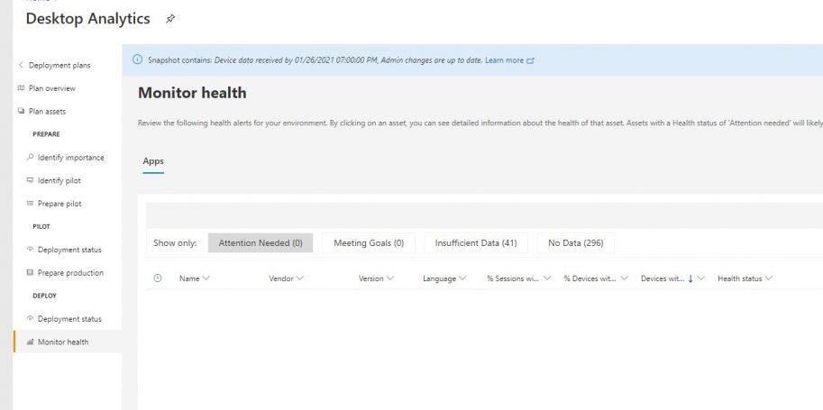 How to use Desktop Analytics for Windows 10 Feature Update - System ...